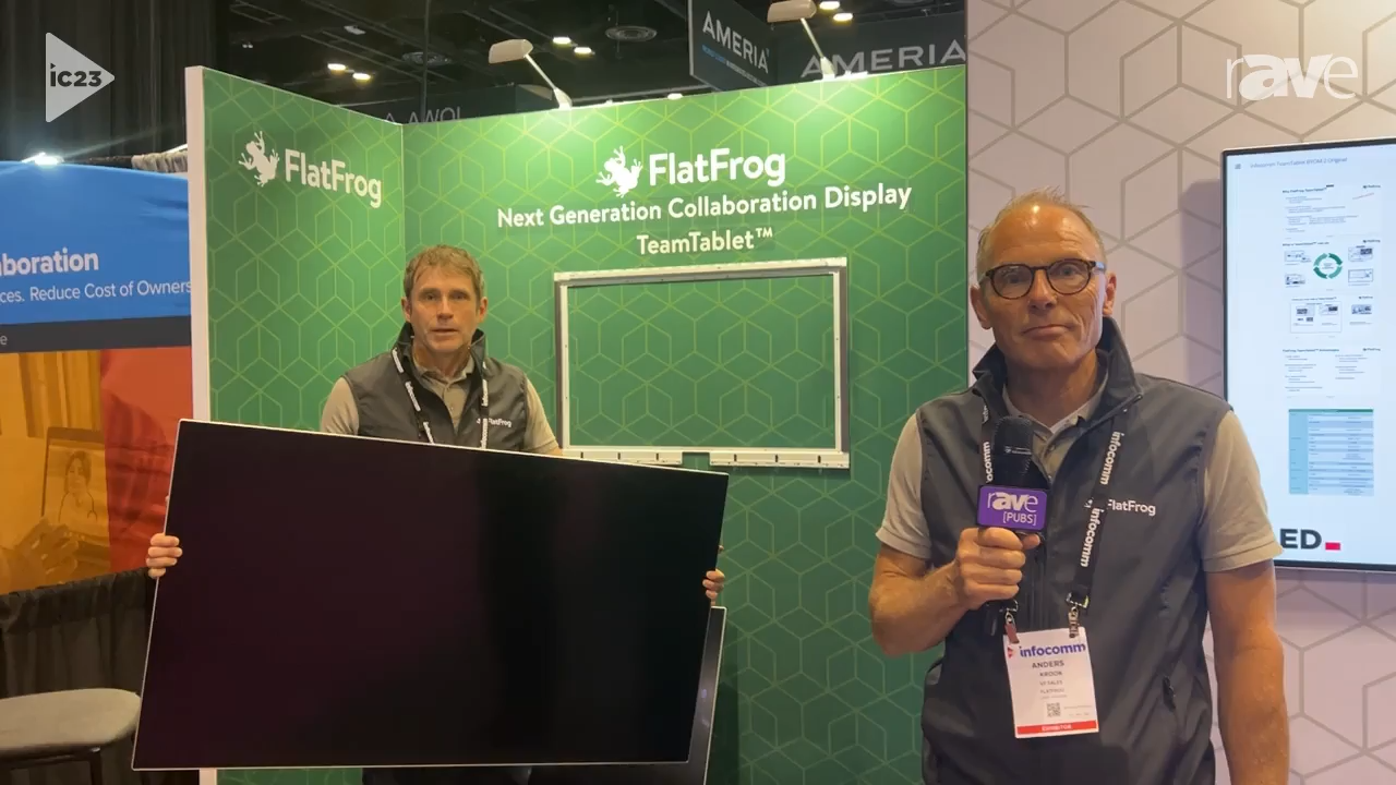FlatFrog Labs unveils world’s first 55” OLED touch TeamTablet™ - video